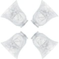 Set Of 4 Premium Ceiling Fan Light Covers, Transitional Style Milky ...