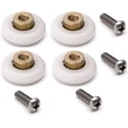Set Of 4 Replacement Rollers For Sliding Shower Door With M4 Screws ...