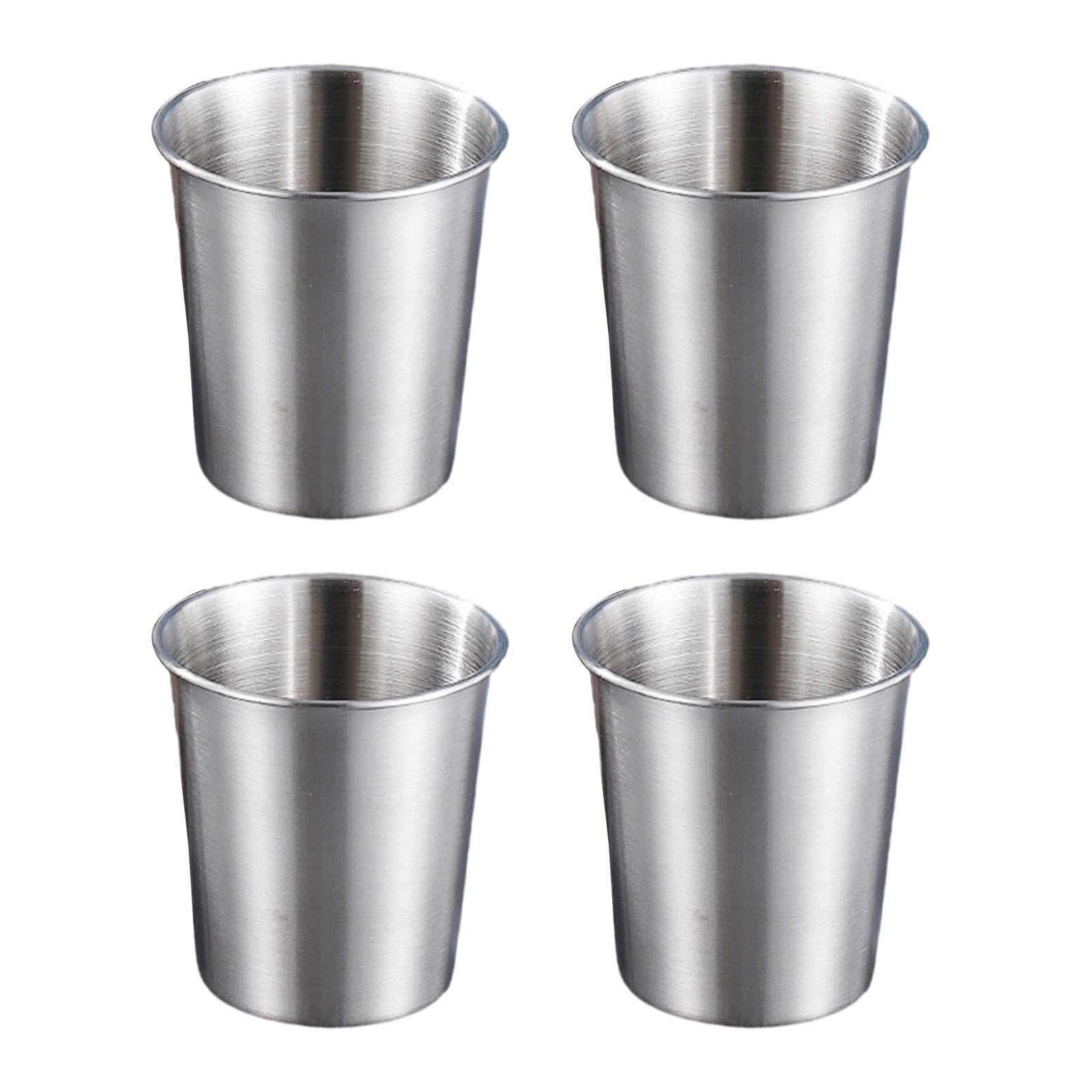Set Of 4 Stackable Stainless Steel Cups For Kids Functional And ...