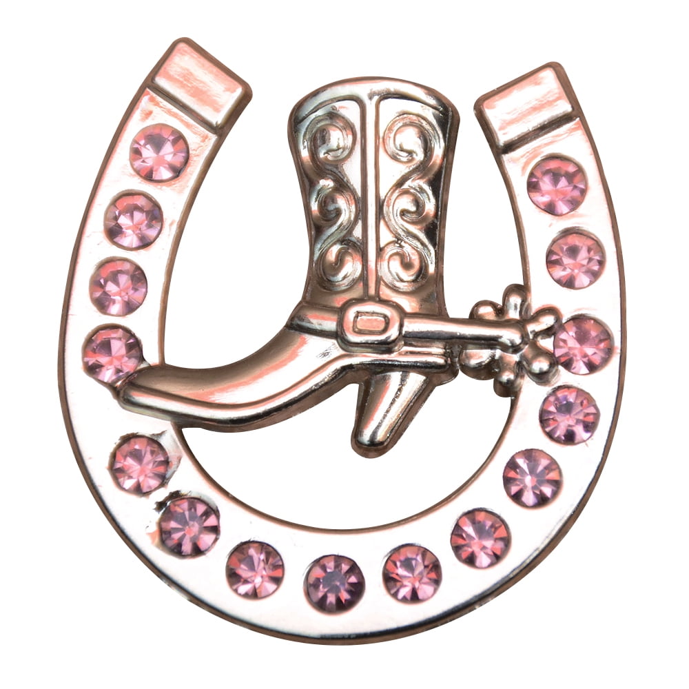 Set Of 4 Western Screw Back Concho Amethyst Horseshoe Boots Crystals ...