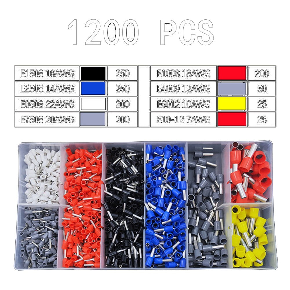 Set Of 400/800/1200/2120Pcs Cold Pressed European Style Tube Terminal ...