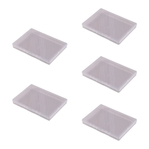 Set Of 5 Clear Plastic Storage Container with Tight Fitting Lid ...