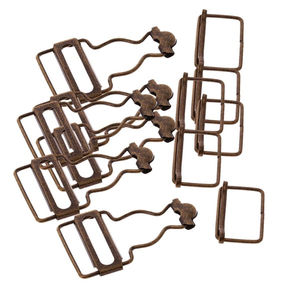 Set Of 6 Dungaree Fasteners Clip Buckles In Or Bronzes Slider Bib ...