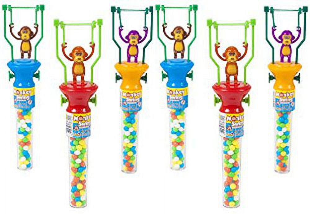 Set Of 6 Monkey Swing .42Oz Candies With Assorted Colors! - Walmart.com