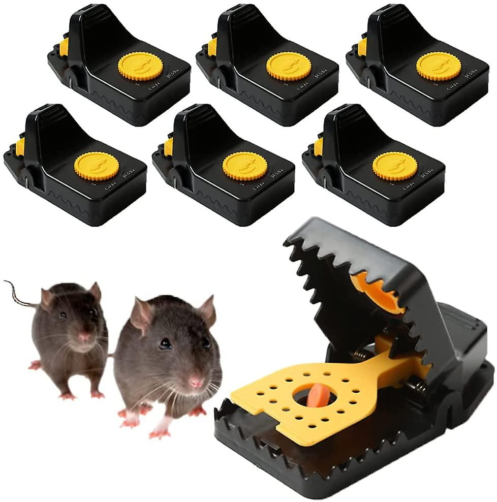Set Of 6 Mouse Traps, Large Reusable Mouse Trap With Bait, Powerful ...