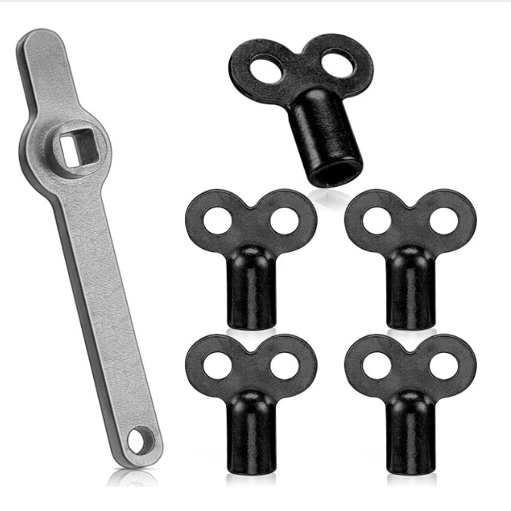Set Of 6 Radiator Bleed Keys: Stainless Steel Handle & Zinc Alloy Tools ...