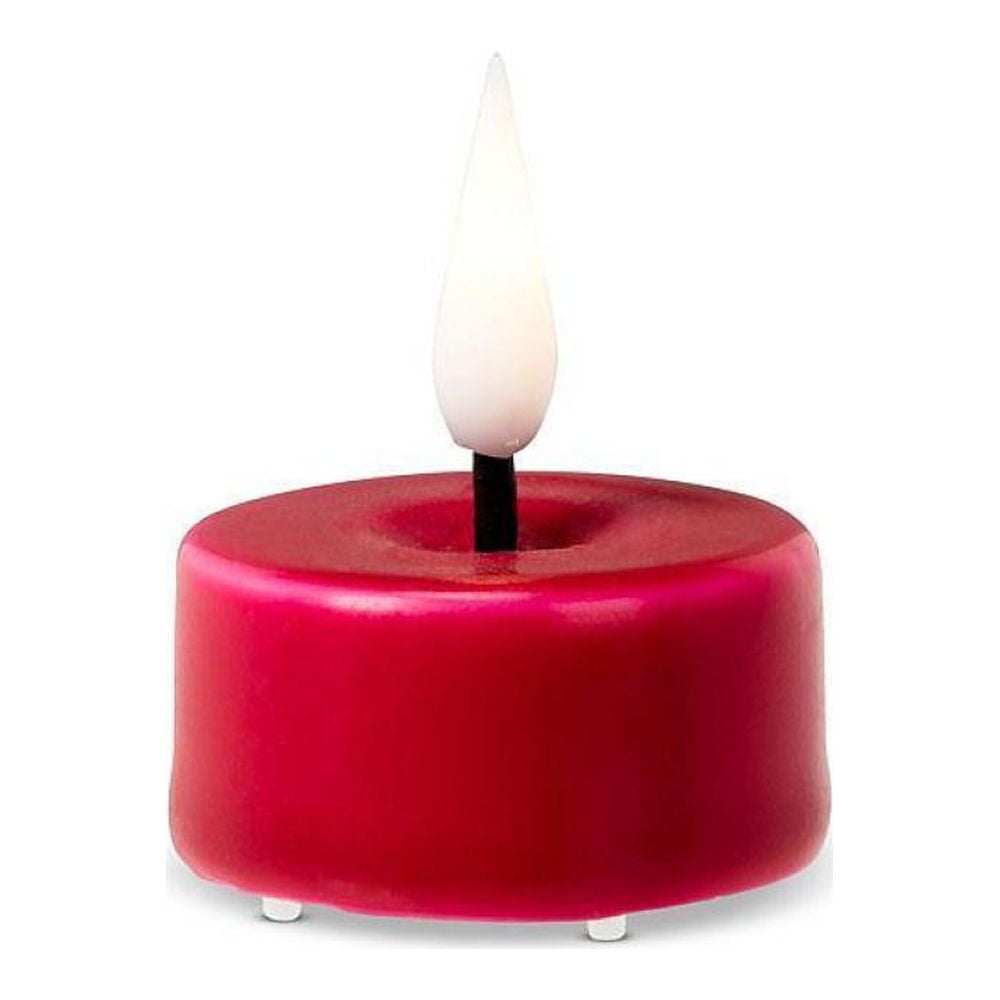 Set Of 6 Red Led Light Candle - Walmart.com