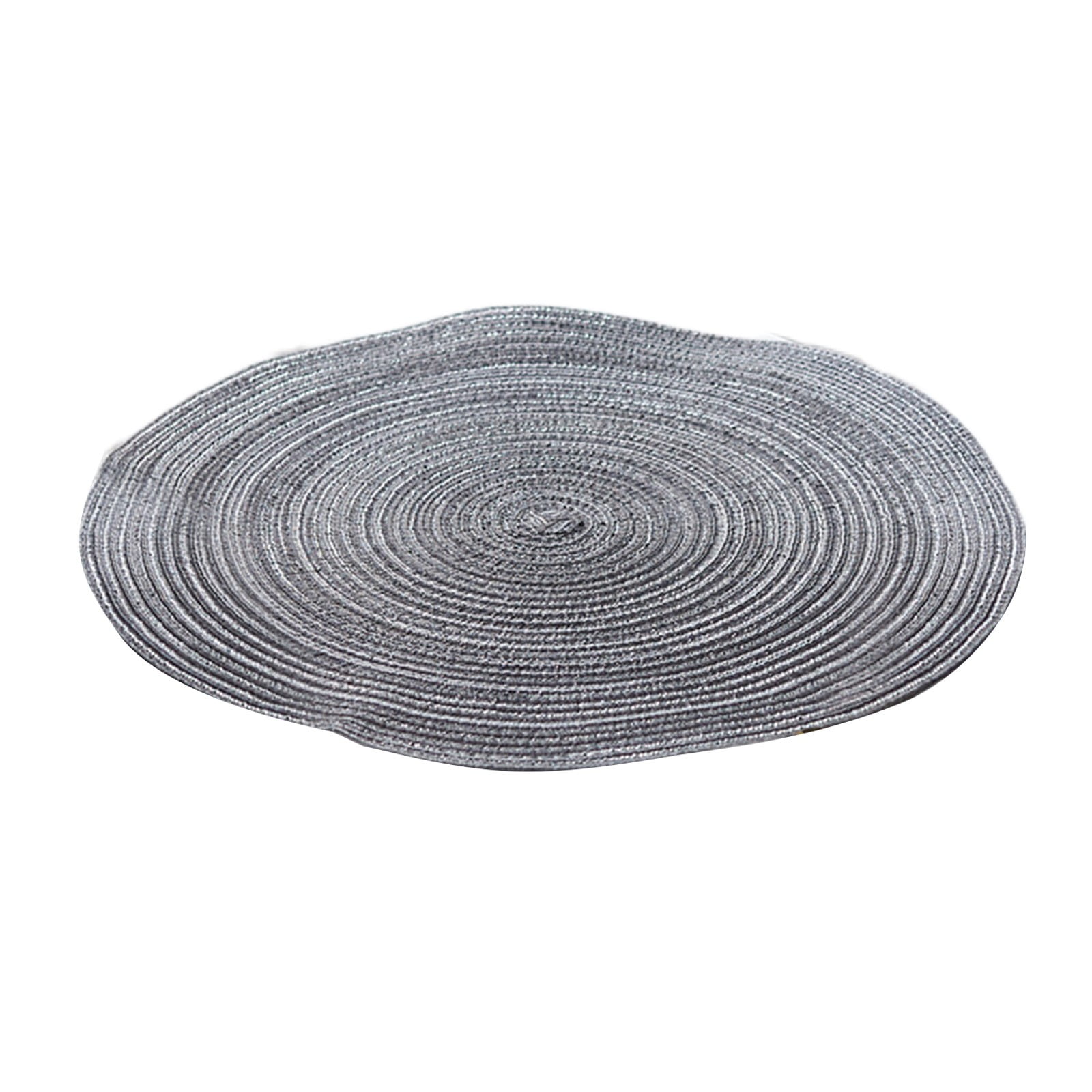 Set Of 6 Round Braided Placemat 30Cm Table Mats For Dining Table Woven ...