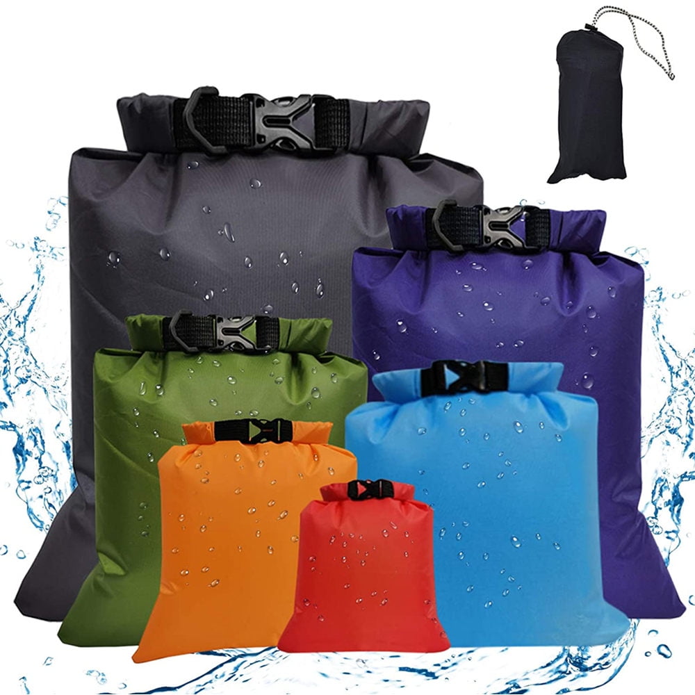 Set Of 6 Waterproof Dry Bags, Lightweight Dry Sacks Gym Bag Travel ...
