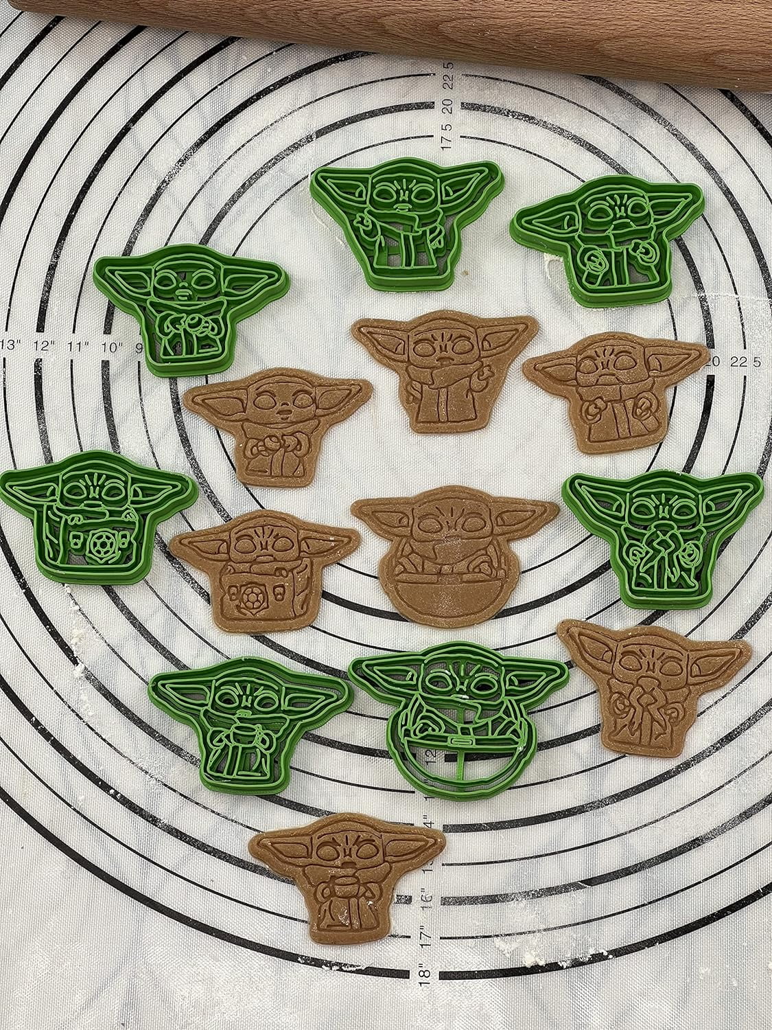 Set of 7 Grogu Cookie Cutters and Molds Produced by - Walmart.com