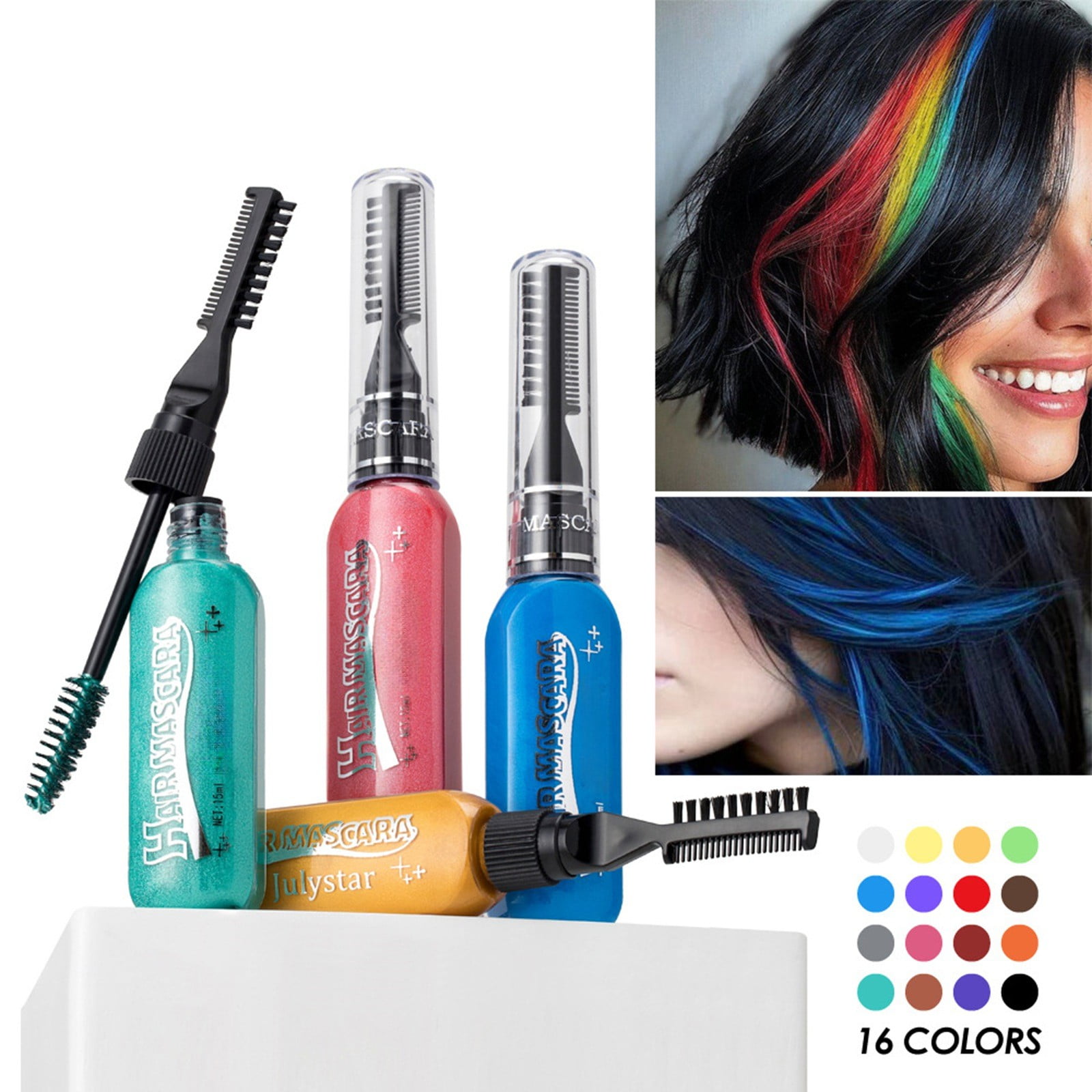 Set Of 8 Disposable Colorful Hair Dye Leave in Conditioner for Natural Hair 4c Deep Hair ...