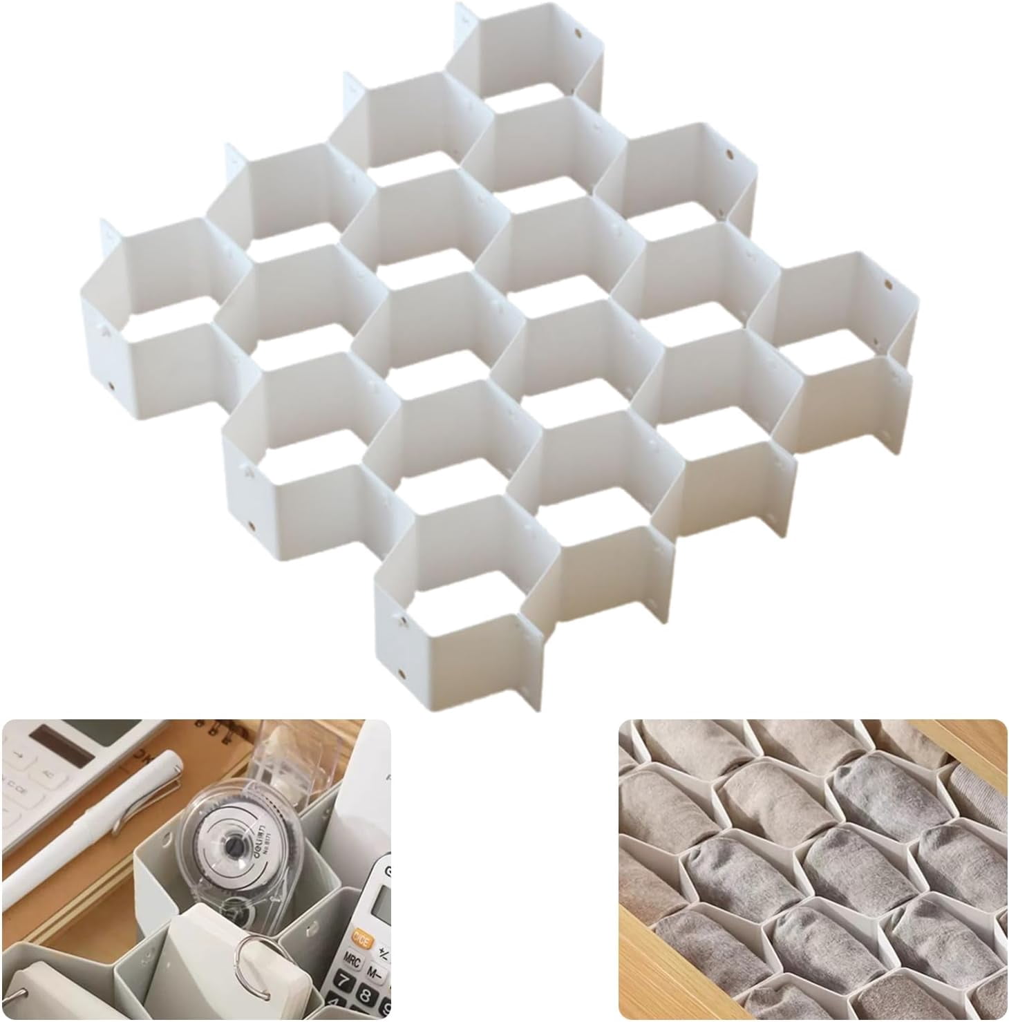 Set Of 8 Honeycomb Drawer Dividers For Underwear, Adjustable Divider ...