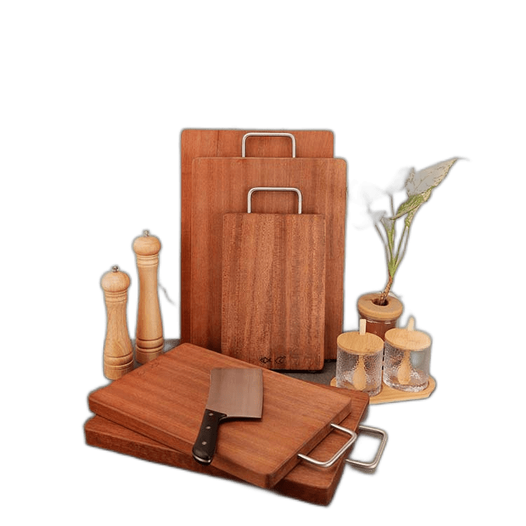 Set Of Five U-Shaped Hand-Pulled Solid Wood Cutting Boards For The ...