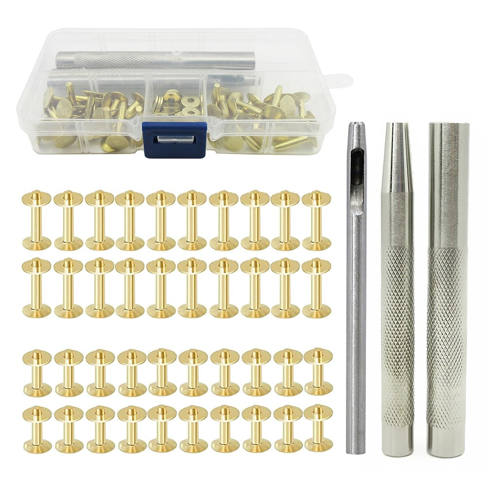 Set Of Metal Tubular Pins With Pliers For Leather Crafts B YIWEI ...