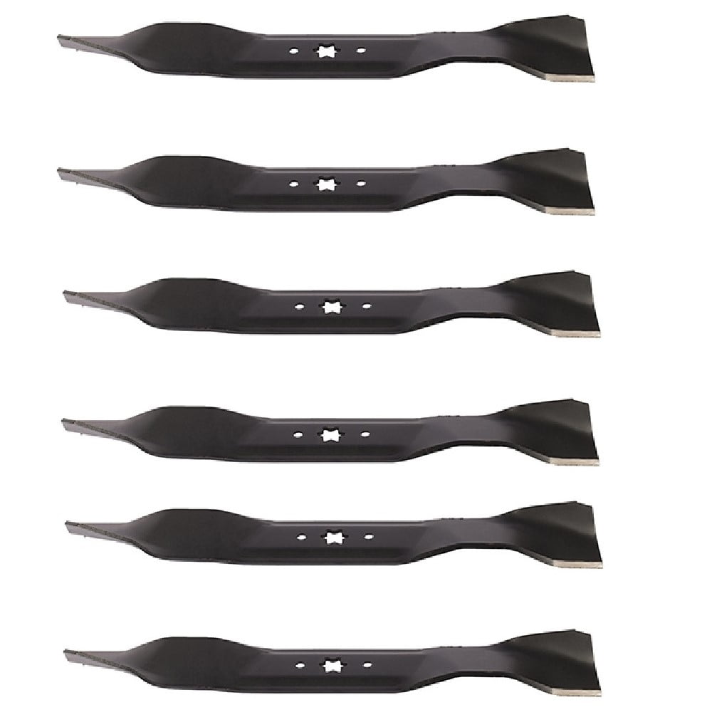 Set Of Six (6) 19-5/16" X 6 Point Star Mulching Blades Fits MTD Models ...