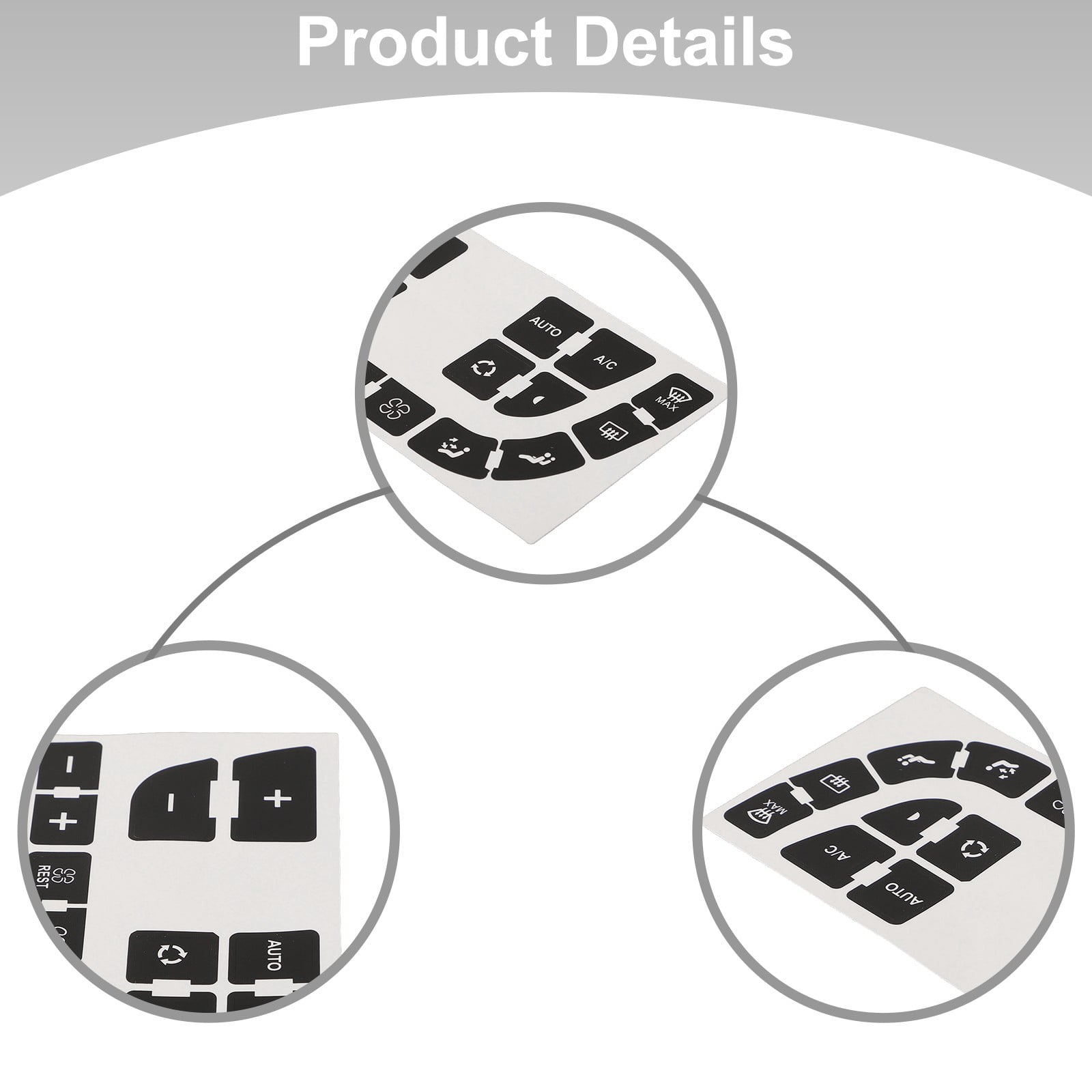 Set Of Stickers To Repair The Clima Buttons for C4 for Grand for ...