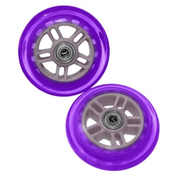 Set Of Two 98MM Replacement Wheels For A And A2 Kick Scooter - Purple ...