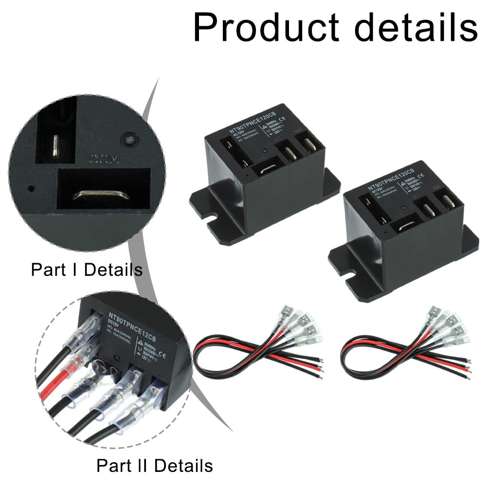 Set Of Two Powerful Mini Relays (40A) Perfectly Suited For Various ...