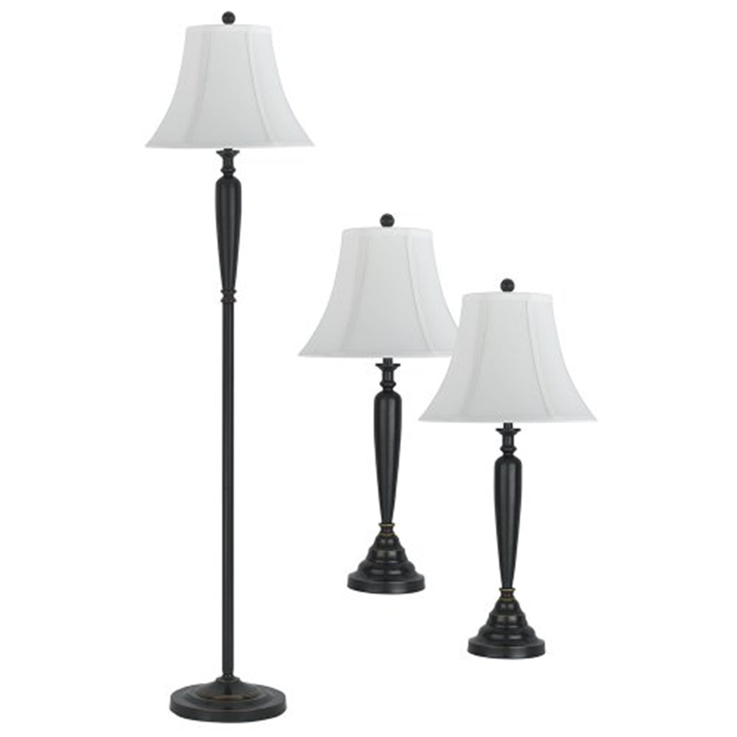 Set of One 61" Height Floor Lamp with Two 29" Height Table Lamps in ...
