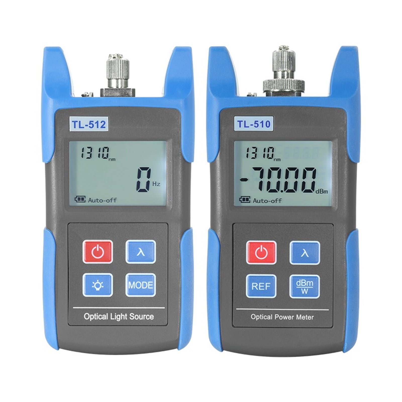Set Optical Power Meter TL510 -70 + 10dBm & Optical Light Source TL512 ...
