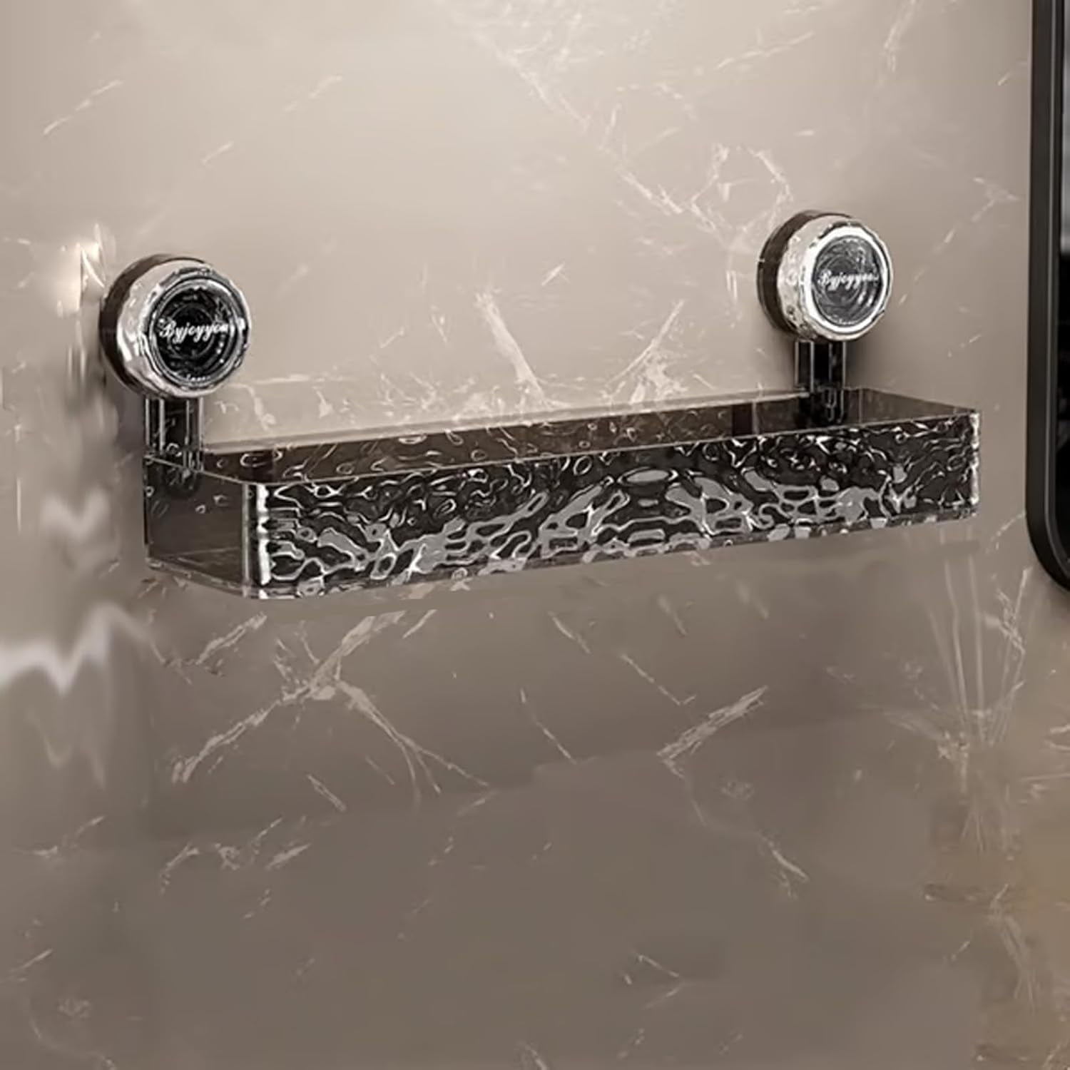 Set Patient Trays Shower Shelf, Corrugated Suction Cup Storage Holder ...