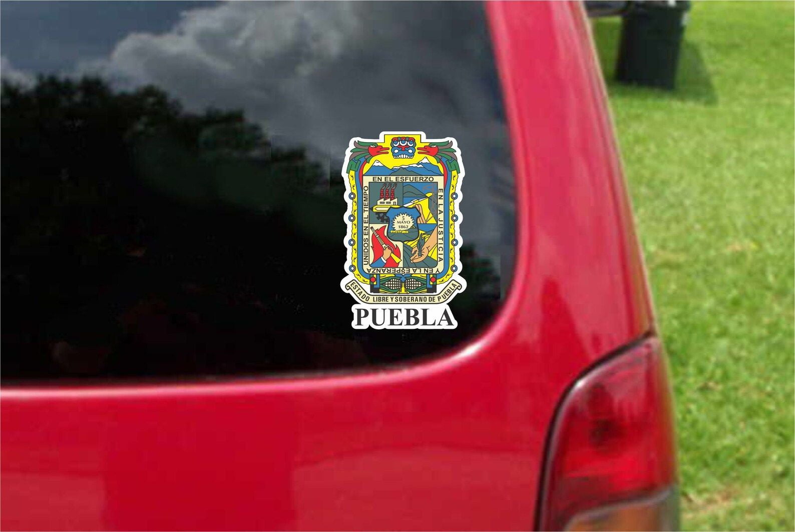 Set Puebla Mexico Coat of Arms State Emblem Escudo de Armas Decals ...