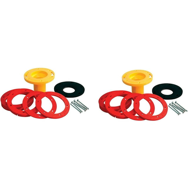 Set-Rite Toilet Flange Extender Kit Adjustable from 1/4 " - 1 5/8" - 2 ...