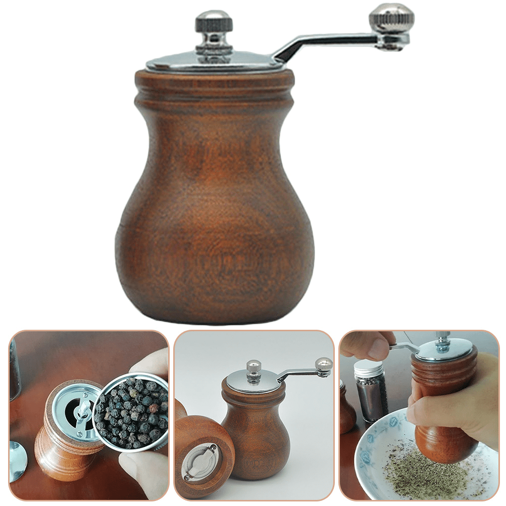 Set Salt Shaker Grinding Chiltepin Pepper and Coffee Bean Grinder ...