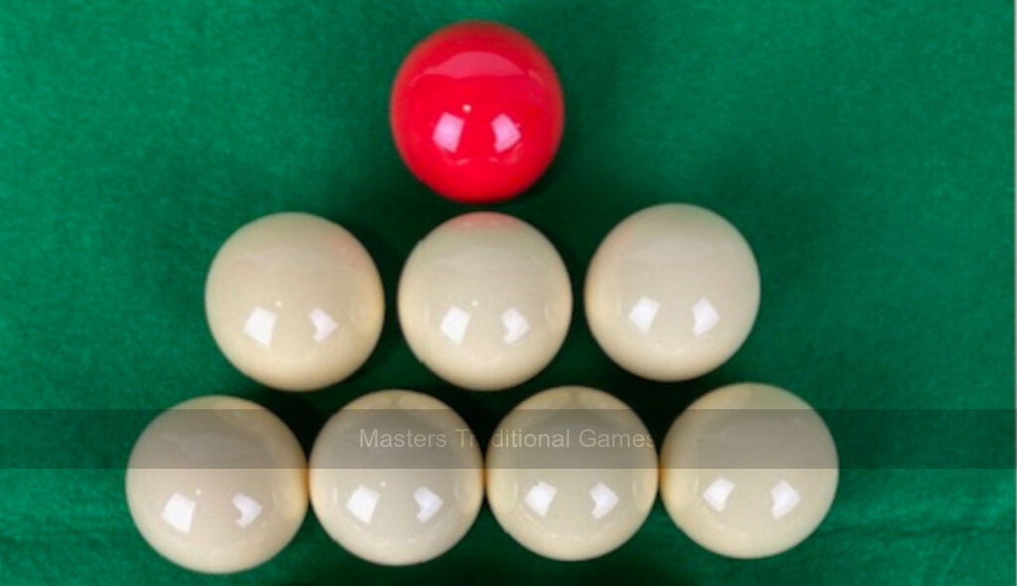 Set Small Bar Billiards Balls (1 and 1/2 inch - 7 white, 1 red ...