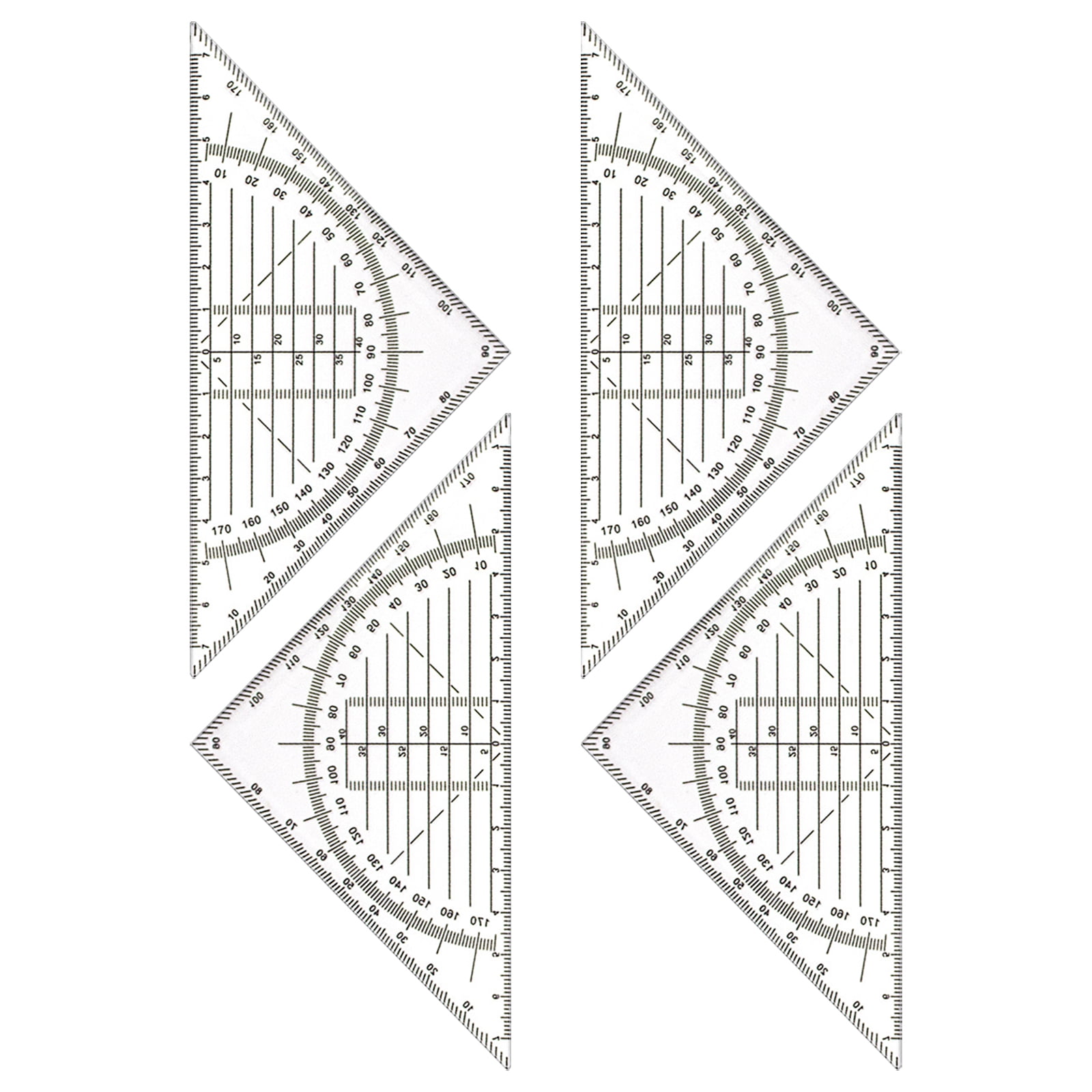 Set Square with 180 Degrees Math Protractor Multifunctional Geometry ...