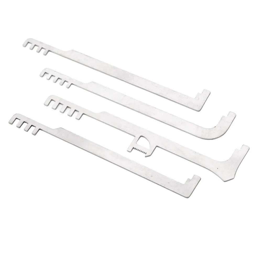 Set-Stainless Steel Comb Picks Set, Metal Toothed Tools, For Fire ...