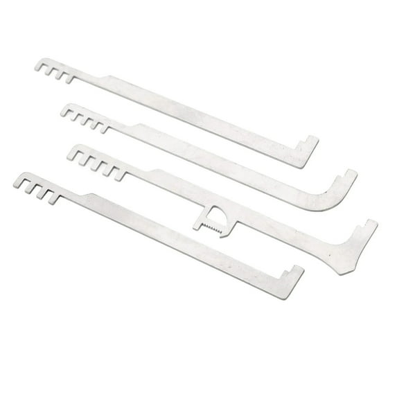 Set-Stainless Steel Comb Picks Set, Metal Toothed Tools, For Fire ...