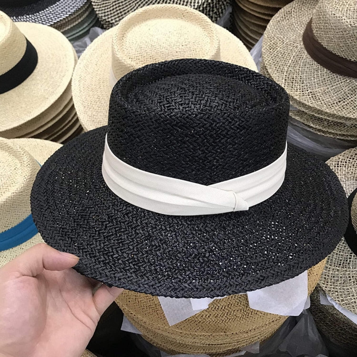 Set Straw Hat and Bag for woman Pure hand woven Retro elegant and ...