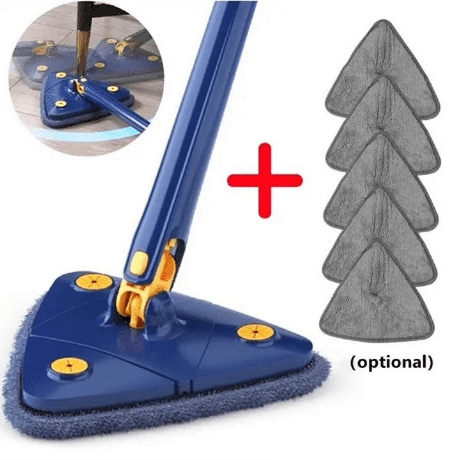 Set, Triangle Mop, 360 Degree Rotation Retractable Adjustable Cleaning ...
