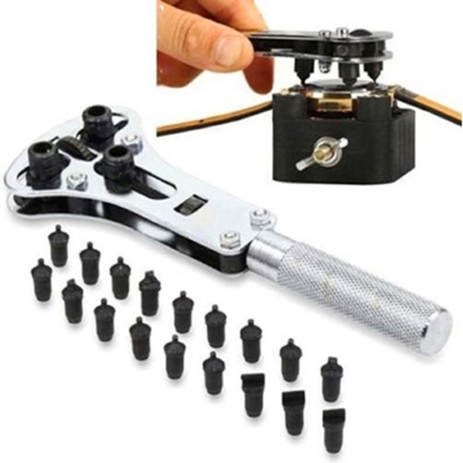 Set Of Watch Repair Kit 3 Point Screw Case Remover Tool Adjustable ...