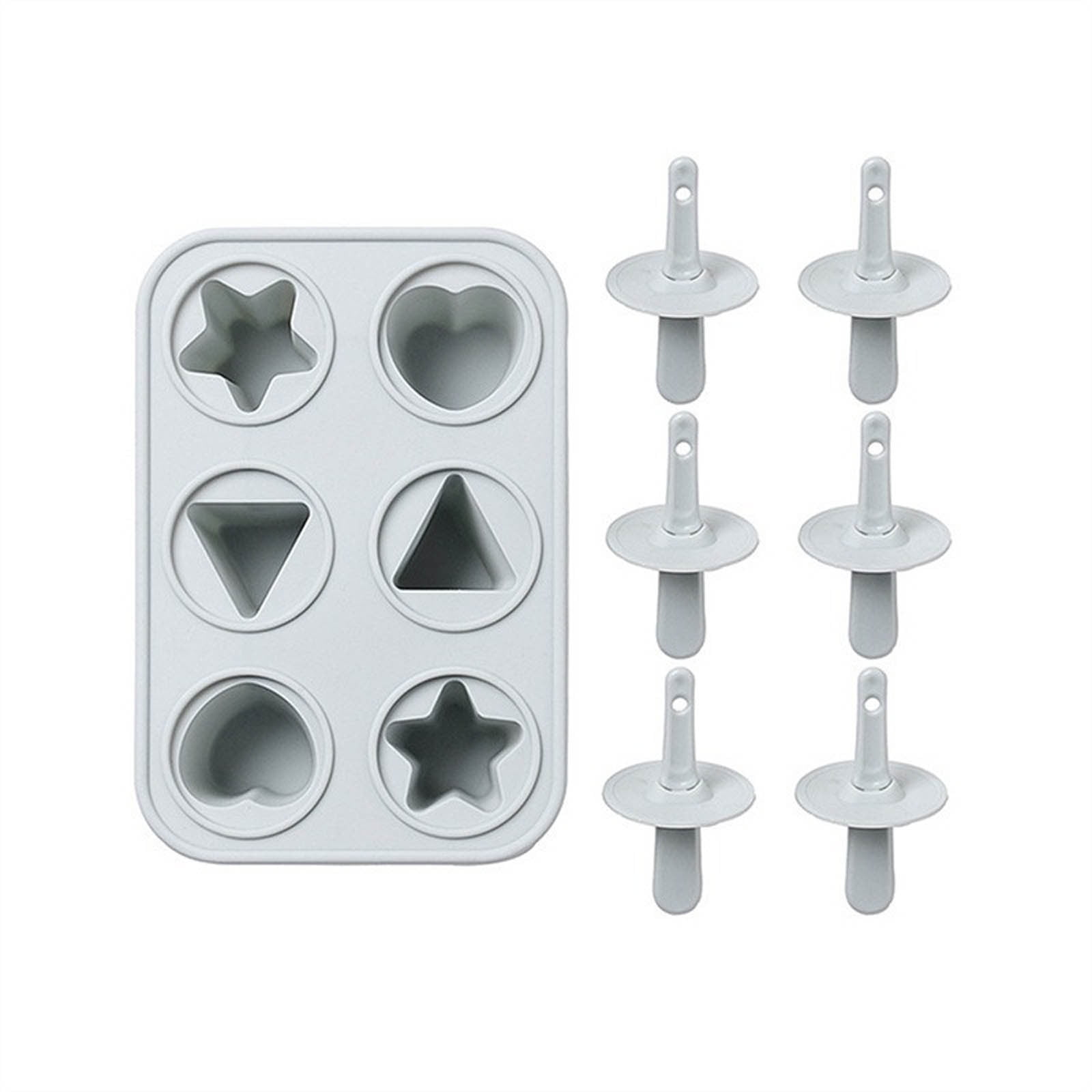 Set With Six Cube Tray And Sticks For Easy Release Homemade Ice Makers ...