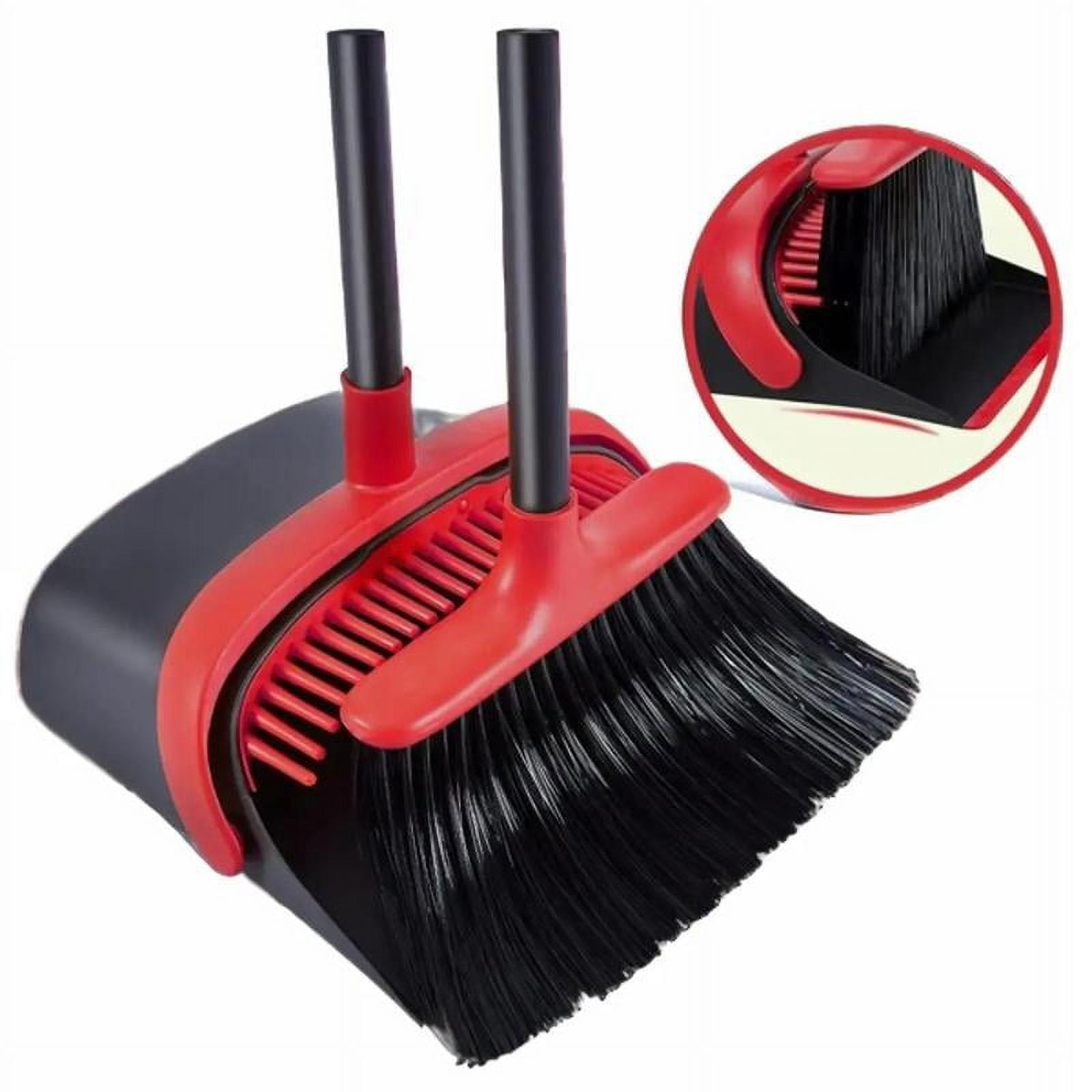 Set for Home, Upgrade Long Handle with Stand Up Dustpan Combo Set for Office Kitchen Lobby Floor ...