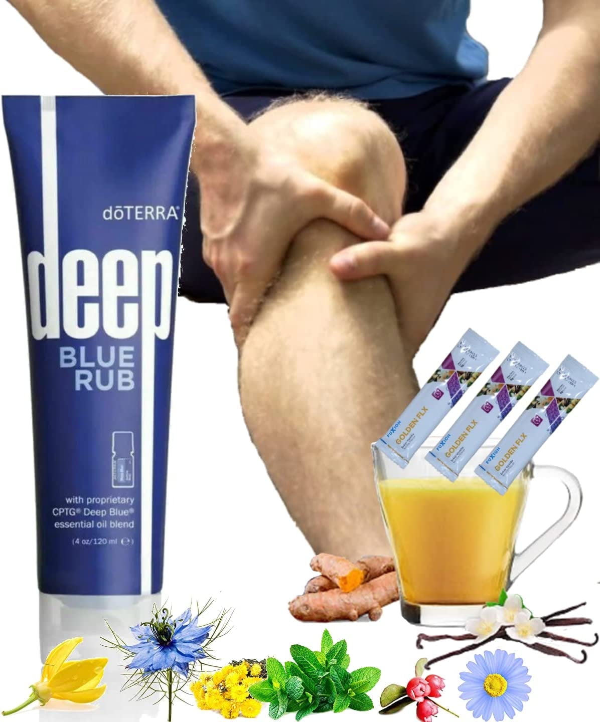 Set of 1 DoTERRA Deep Blue Rub Body Cream 4 floz./120 mL - Walmart.com