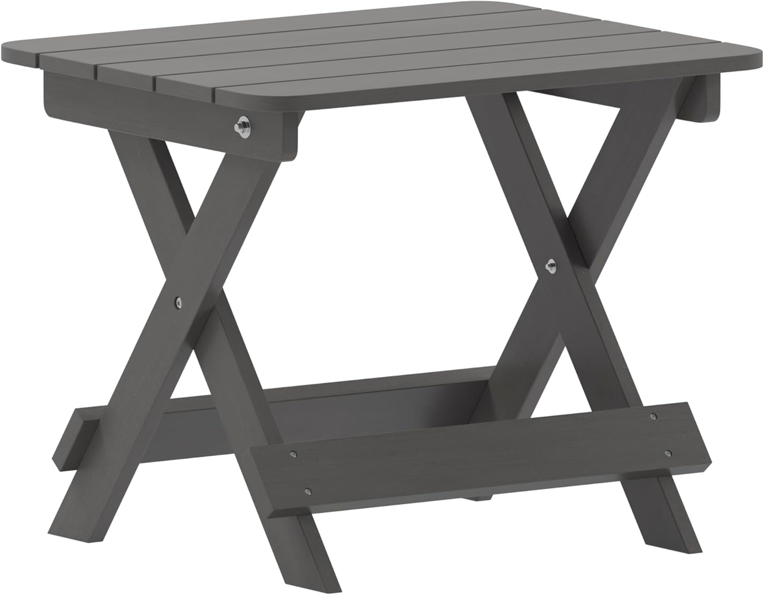 Set of 1 Halifax Outdoor Folding Side Table, Portable All-Weather HDPE ...