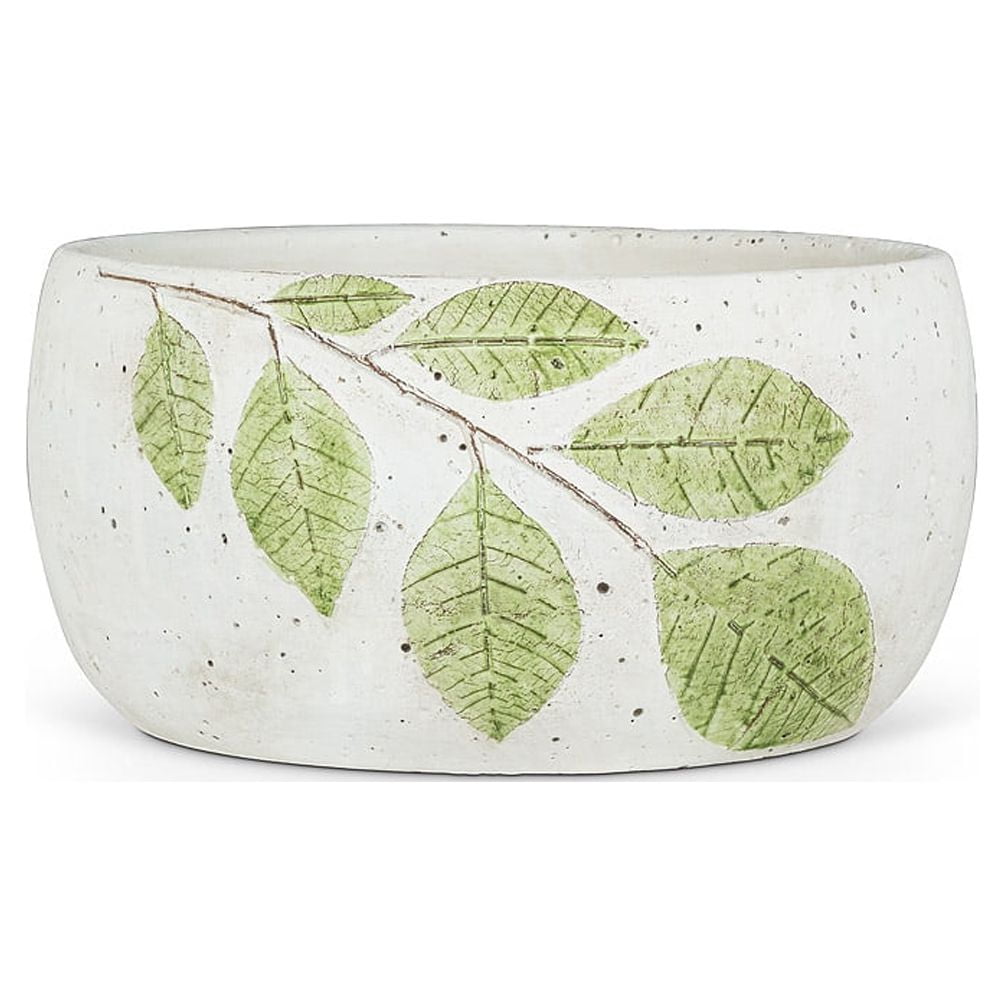 Set of 1 Round Low Leaf Planter - Walmart.com