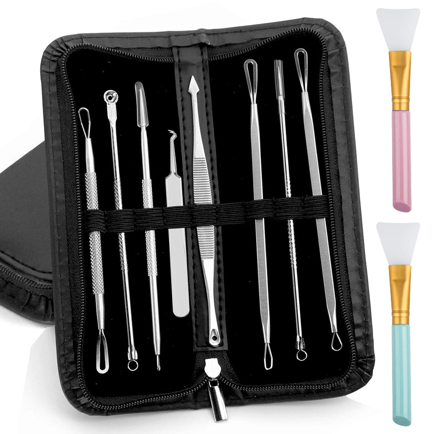 Set of 10 Acne Removal Kit,Blackhead Remover Comedone Extractor ...