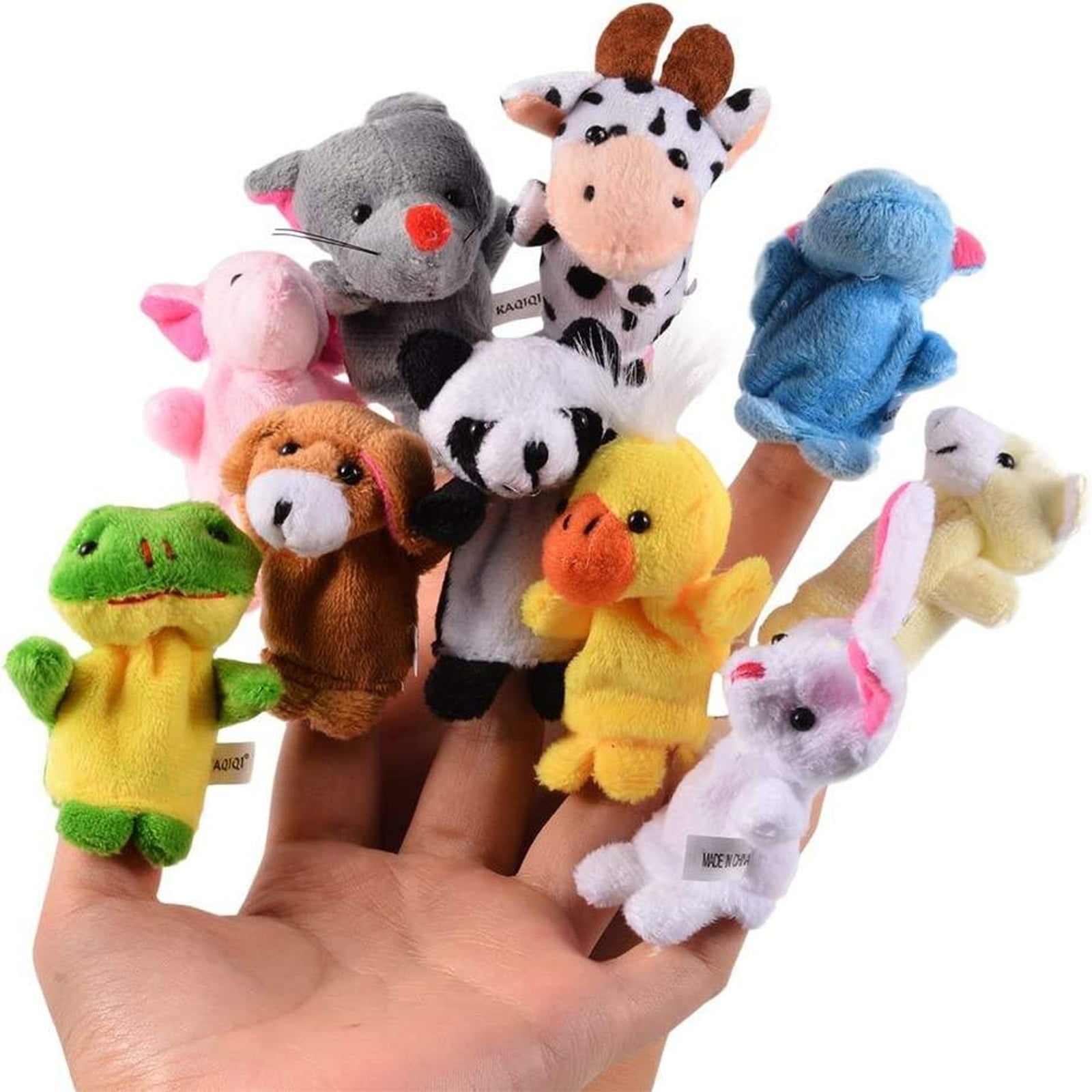 Set of 10 Animal Finger Puppets for Kids Interactive and Educational ...