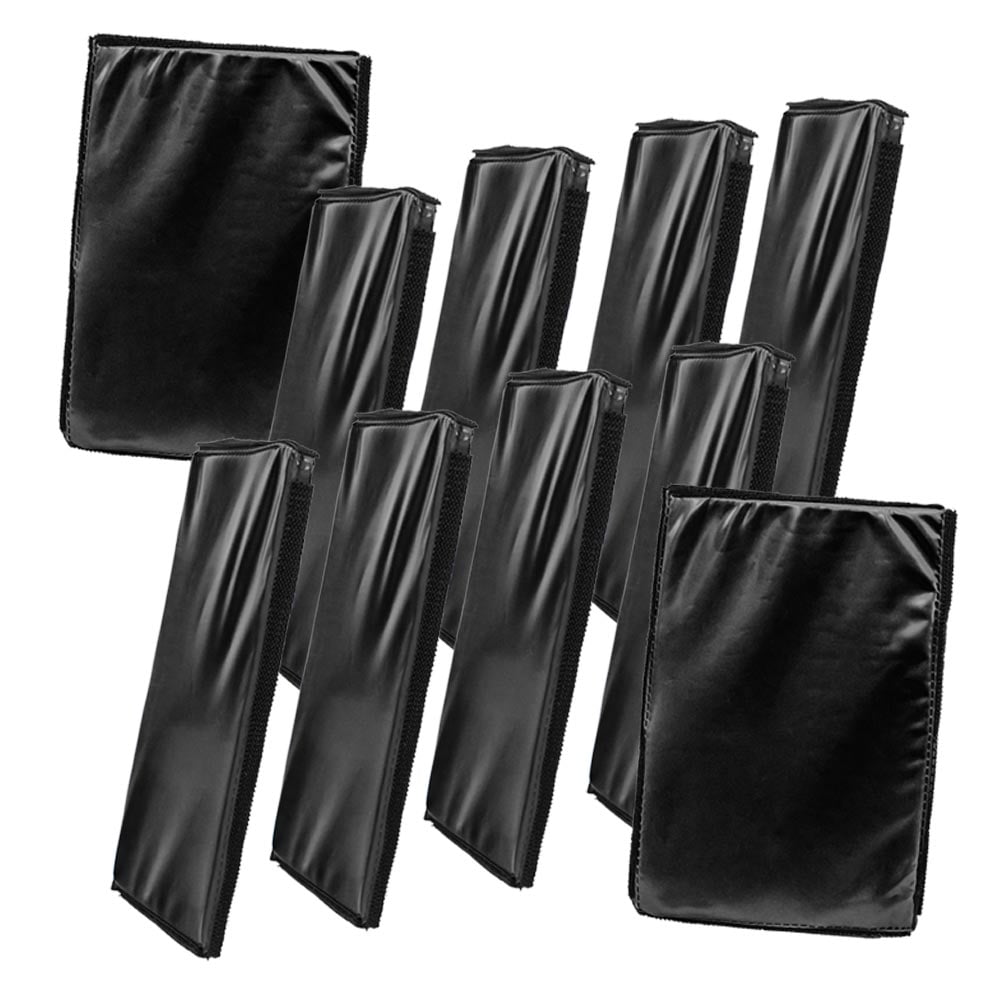 Set of 10 Black Wrestling Ring Floor Mats for WWE & AEW Wrestling ...