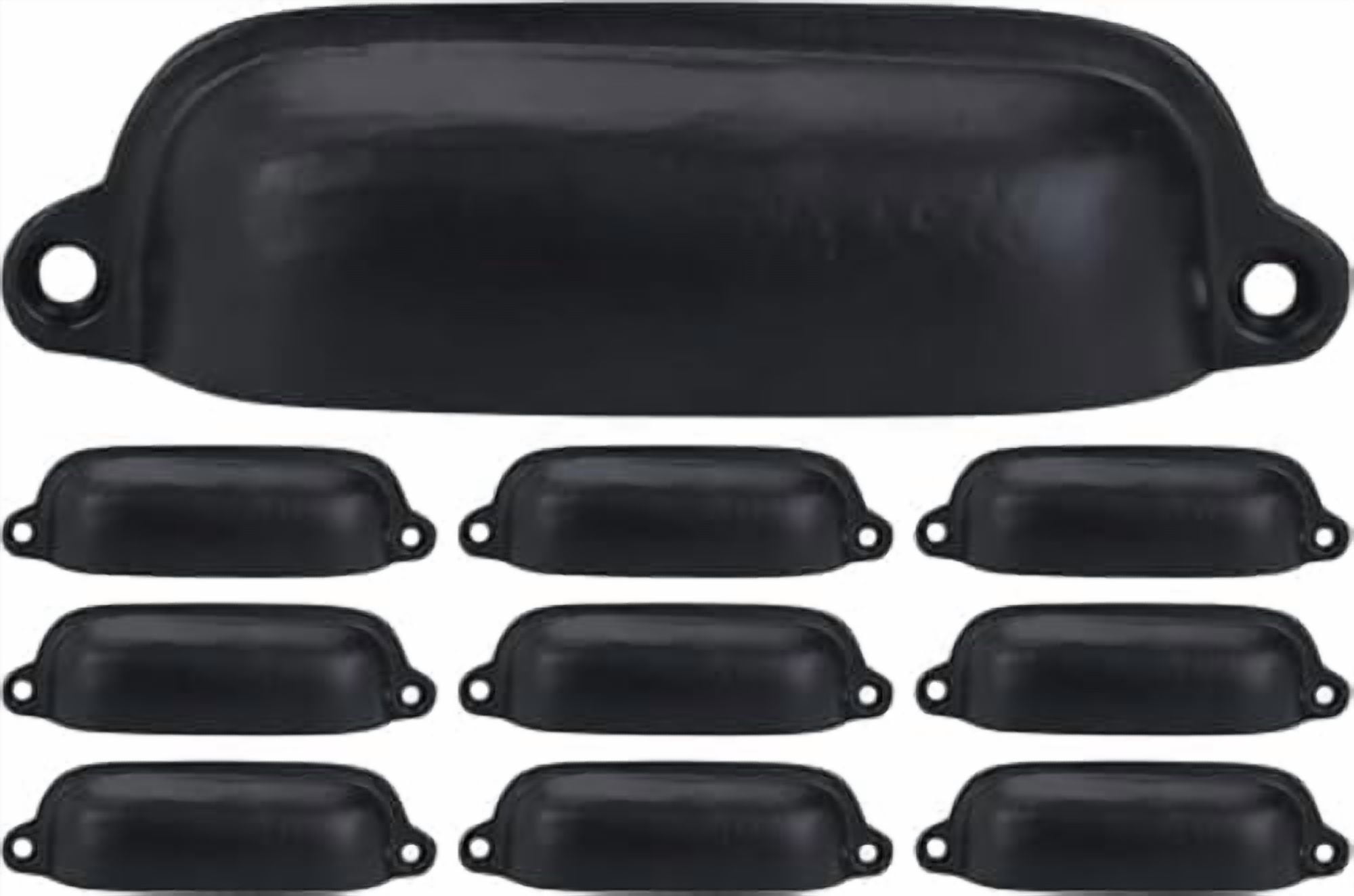 Set of 10 Cast Iron Cabinet Handles, 3.5 Inch Vintage Black Pulls ...