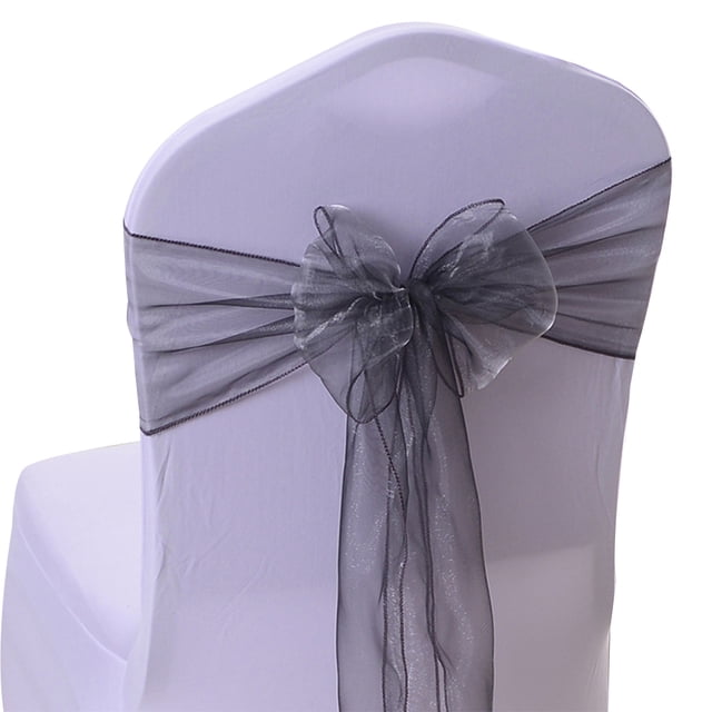 Set of 10 Chair Bows Sashes Tie Back Decor Item Cover for Wedding ...