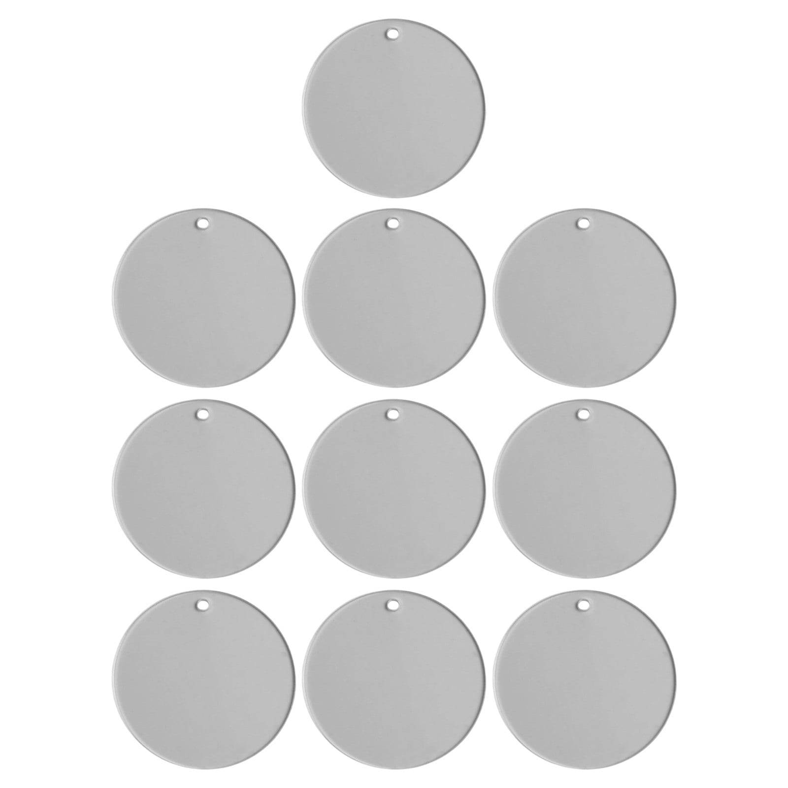 Set of 10 Clear Acrylic Discs for DIY Holiday Decorations 1 96 to 3 93 ...