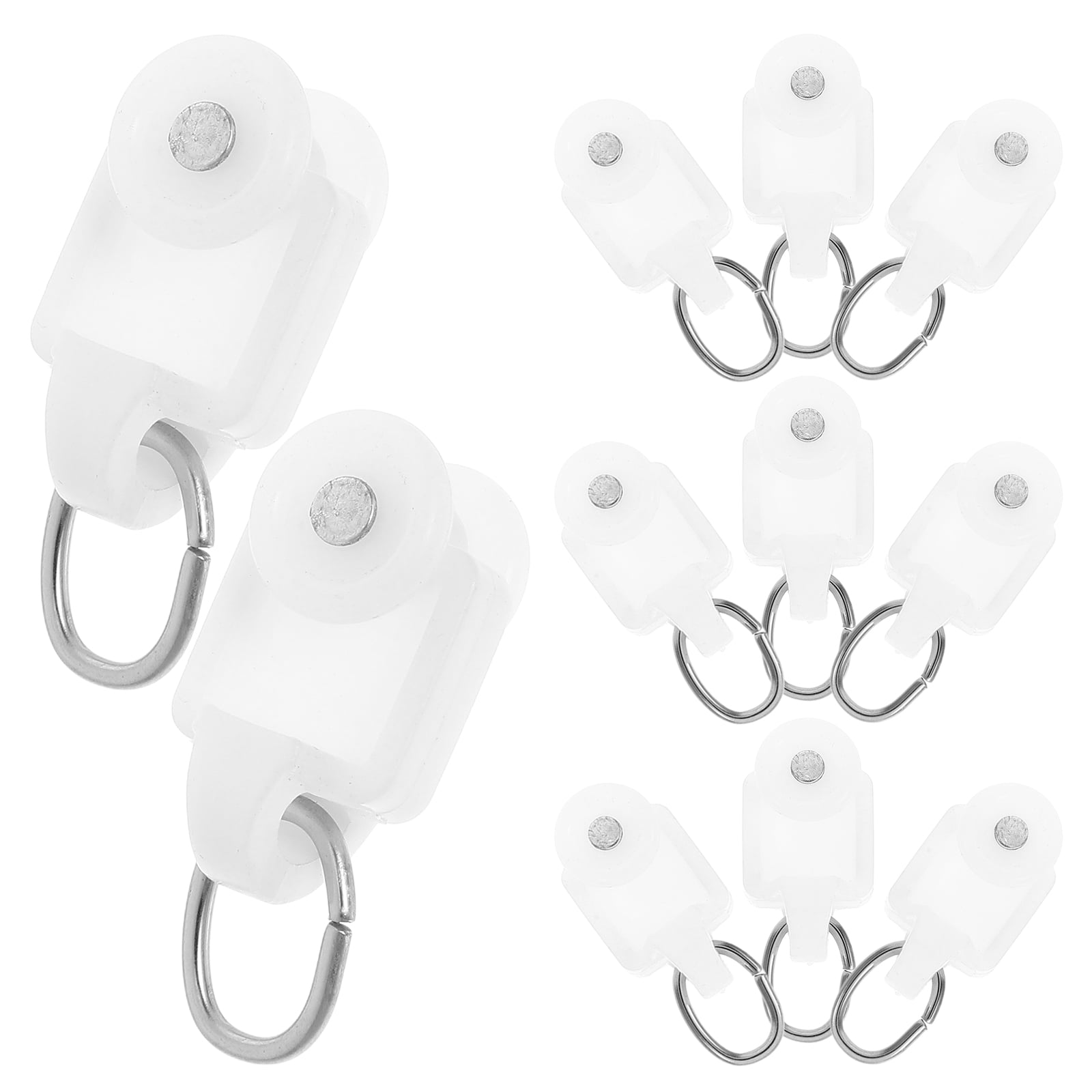 Set of 10 Curtain Track Gliders Wheel for Tracks Ceiling Connector ...