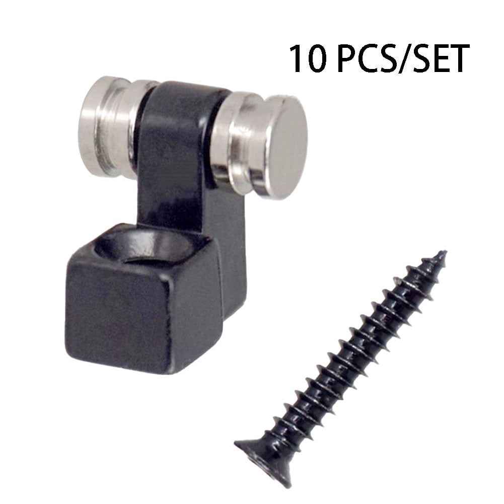 Set of 10 Electric Guitar Roller String Trees Retainer Black Guide ...