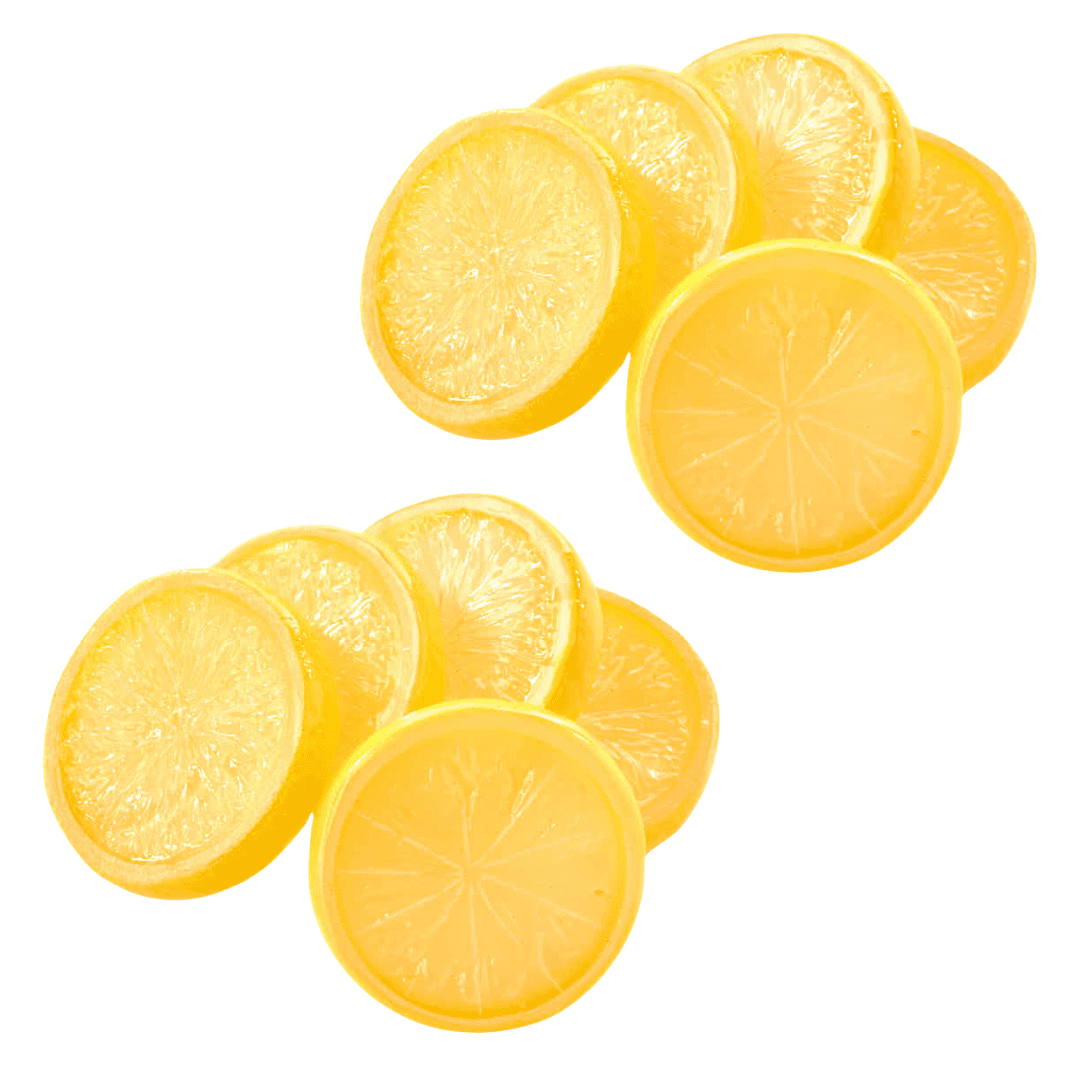 Set of 10 Fake Lemon Slices - For Spring and Summer Crafts, Floral and ...