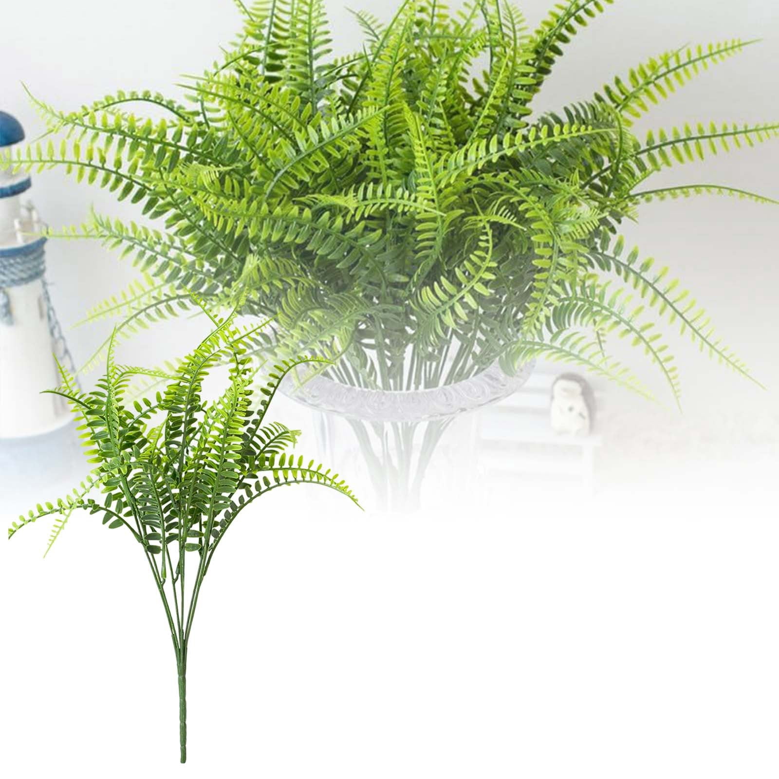 Set of 10 Lifelike Fern Shrubs with Natural Leaves for DIY Home ...
